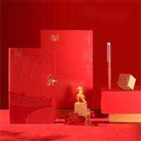 China Gift Set for Agriculture Industry Hand Ledger Book Signature Pen Badge and Phoenix Ornament for sale