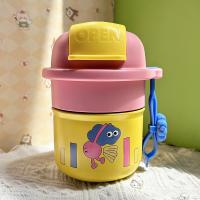 China High Aesthetic 316 Stainless Steel Coffee Cup Cartoon Cute Insulated Cup Employee Gift for sale