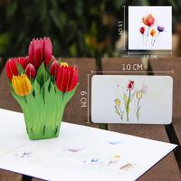 China Surprise Your Teacher with a 3D Tulip Greeting Card Silk Screen Printing Techniques for sale