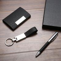 China Custom Logo Practical Business Card Holder Keychain Pen for Customers and Office Gifts for sale