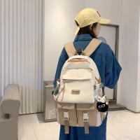 China Color Blocking Trend Large Capacity Backpack Ideal Novelty Gift for Hotel and Resort for sale