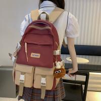 China Color Blocking Trend Large Capacity Backpack Ideal Novelty Gift for Hotel and Resort for sale