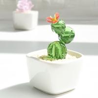 China Promotion Decorate Gifts Glass Ornaments for Succulent Cacti and Potted Plants for sale