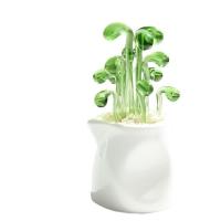 China Promotion Decorate Gifts Glass Ornaments for Succulent Cacti and Potted Plants for sale