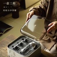 China 2016 Old White Tea 105g Handmade Glass Teapot 3 Cups Custom Business Gift for Tea Time for sale