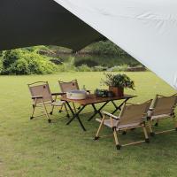 China Outdoor Single Person Kemite Chair Iron Pipe Detachable Wood Grain Customized Present for sale