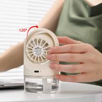 China Desktop Water-Cooled USB Mini Fan Turbine Foldable Cold Air Humidification with Spray for sale