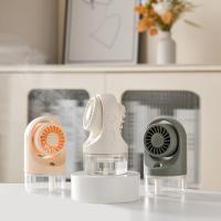 China Desktop Water-Cooled USB Mini Fan Turbine Foldable Cold Air Humidification with Spray for sale