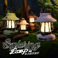 China Customer's Logo Retro LED Camping Night Light Outdoor Portable Table Light and Pendant Light Activity Gift for sale