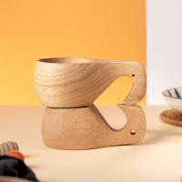 China Upgrade Your Travel Gear with Retro Finnish Whole Wood Integrated Creative Coffee Cup for sale