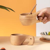 China Upgrade Your Travel Gear with Retro Finnish Whole Wood Integrated Creative Coffee Cup for sale