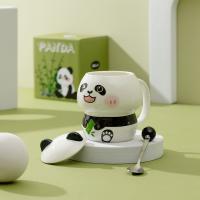 China Usage Scenarios Business Giveaways Cute Cartoon Panda Ceramic Cup for Mug Companies for sale
