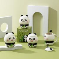 China Usage Scenarios Business Giveaways Cute Cartoon Panda Ceramic Cup for Mug Companies for sale