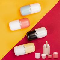 China Creative Capsule Quick Cup Travel Kung Fu Tea Set for Graphics 1 color Color Printing for sale