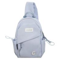 China 2 Color Printing Fashion Chest Bag Lightweight Sports Shoulder Bag for Employee Gift for sale
