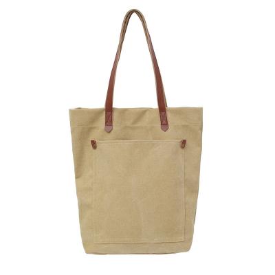 China Customer's Logo Retro Art Canvas Shoulder Bag Minimalist Design for Company Event Gift for sale