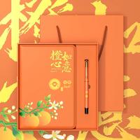 China Silk Screen Printing Techniques Notebook Set and Signature Pen for Graduation for sale