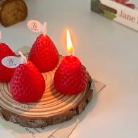 China Add a Pop of Color to Your Desk with this Customizable Strawberry Aromatherapy Candle for sale