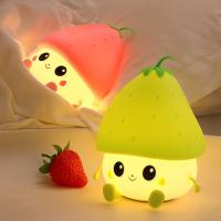 China Logo Customer's Logo Berry Worry Fun Light Intelligent Voice Night Up Silicone Light for sale