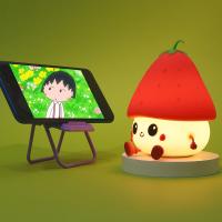 China Logo Customer's Logo Berry Worry Fun Light Intelligent Voice Night Up Silicone Light for sale