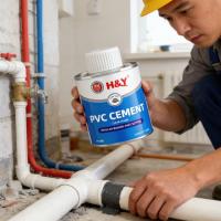 China PVC Pipe Connection Adhesive 500ml Medium Bodied Clear PVC Cement for Drainage Pipe for sale