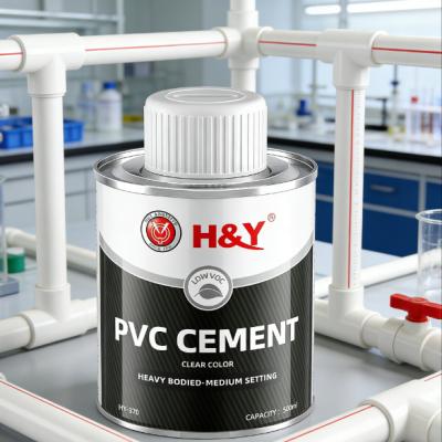 China PVC Cement Adhesive Heavy Bodied Fast Setting Low VOC Clear Color 473ml for Plumbing Pipe Fitting for sale