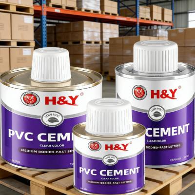 China Fast Setting PVC Solvent Cement Glue for Water Pipe Fittings Connection HY-B160 1 Year Shelf Life for sale