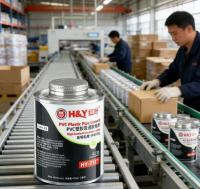 China High Viscosity PVC Glue Cement Adhesive for Industrial Pipeline 12 Inch Bonding HY-711 for sale