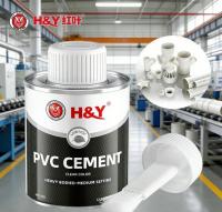 China High Viscosity PVC Solvent Cement for Pipe Bonding 12 Inch Max Grey HY-711 for sale