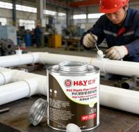 China High Viscosity PVC Pipe Glue Solvent Cement 500ml with Cotton Brush for Industrial Chemical Pipeline for sale