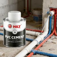 China PVC Cement Adhesive Heavy Bodied Fast Setting Low VOC Clear Color 473ml for Plumbing Pipe Fitting for sale