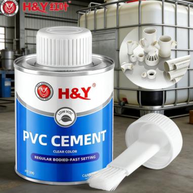 China Industrial PVC Solvent Cement 500ml Pipe Glue for Plastic Pipeline Bonding Clear Grey for sale