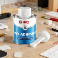 China Industrial PVC Solvent Cement Glue Adhesive for Pipe Bonding Clear Grey HY-150 for sale