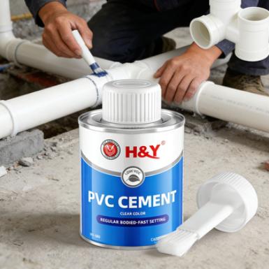 China High Transparency Clear PVC Solvent Cement for Industrial Pipeline Water Pipe Engineering HY-150 for sale