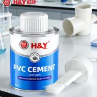 China Quick Drying PVC Adhesive High Transparency PVC Pipe Cement Solvent 500ml for sale