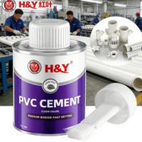 China H&Y Red Leaf PVC Solvent Cement 125ml-1L Fast Setting for Water Pipe Fittings for sale