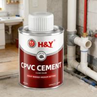 China PVC Solvent Cement for Garment Pipe Connection 100ml 500ml Clear Grey Red for sale