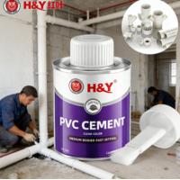 China H&Y Hongye PVC 160 Cement Solvent Adhesive Low VOC 500ml for Pipe Bonding for sale