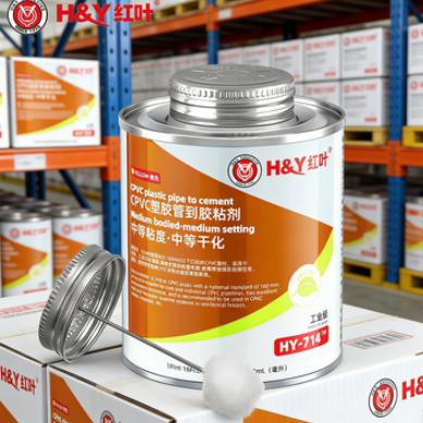 China CPVC Plastic Pipe Glue Industrial High Temperature Resistance Adhesive 8 Inch Bonding HY-714 for sale