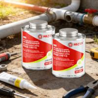 China CPVC Solvent Cement High Viscosity Red Adhesive for Fire Pipe 3 Inch Bonding for sale