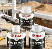 China High Viscosity PVC Glue Cement Adhesive for Industrial Pipeline 12 Inch Bonding HY-711 for sale