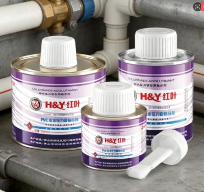 China H&Y HY-B160 Clear Fast Setting PVC Solvent Cement Adhesive for Pipe 1 Year Shelf Life for sale