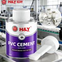 China Clear PVC Pipe Glue with Cotton Brush OEM Industrial Solvent Cement 160ml for sale