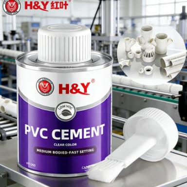 China Clear PVC Pipe Glue with Cotton Brush OEM Industrial Solvent Cement 160ml for sale