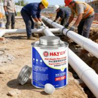 China Chloroprene Rubber Grey PVC Pipe Adhesive 473ml for Industrial Pipeline Bonding for sale