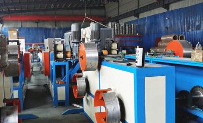 China Automatic Concrete Nail Making Machine 100 Wire Flattening Gluing Line 13-17m/min for sale