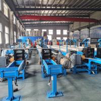 China 100 Wire Flattening and Gluing Staple Wire Banding Line 18m/Min Roofing Nail Machine for sale