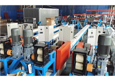 China Hydraulic Pressure Brad Nail Making Machine 100 Wires Flattening and Gluing Line 11KW for sale