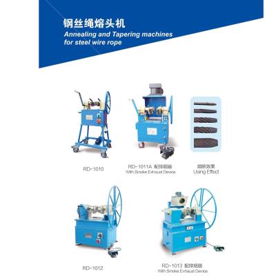 China Steel Wire Rope Annealing and Tapering Machine RD Series 5KVA to 100KVA for 3.0-60.0mm Wire for sale