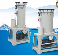 China PP Sealless Magnetic Pump Chemical Filter 520L/H 3.75KW 30 Inch 18 Cartridge for sale